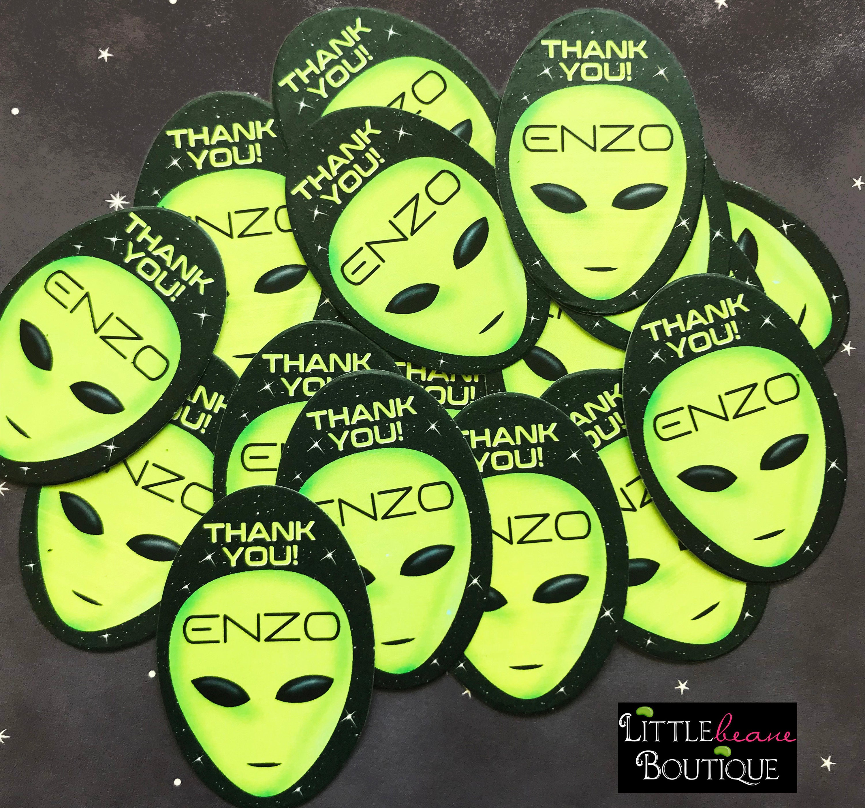 Alien Stickers, Alien Birthday Party, Galaxy Party, Outerspace Stickers ...