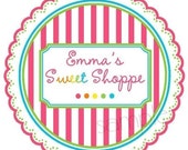Sweet Shop Stickers Sweet Shoppe Stripes Candy Stickers - Etsy