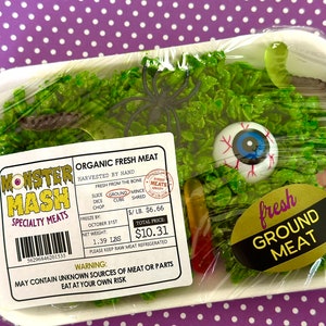 Halloween Fake Meat Labels, Zombie Stickers, Raw Meat Labels, Halloween ...