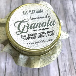 Homemade Granola Stickers, Dry Canning Labels, Granola Canning Labels ...