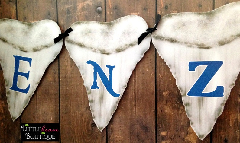Shark Party Banner, Printable Shark Banner, Shark Birthday Party, Shark ...