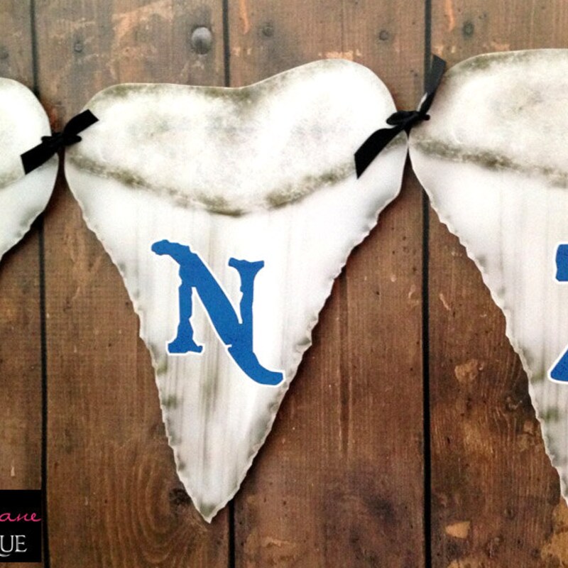 Shark Birthday Banner - Etsy