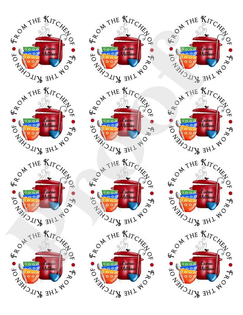 Soup Stickers Soup Labels Kitchen Stickers Cooking Labels - Etsy