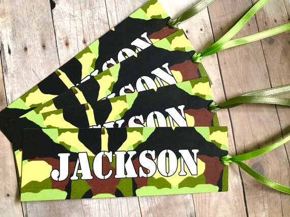 Personalized Bookmarks - Kids Bookmarks - Camo Bookmarks - Kids Name ...