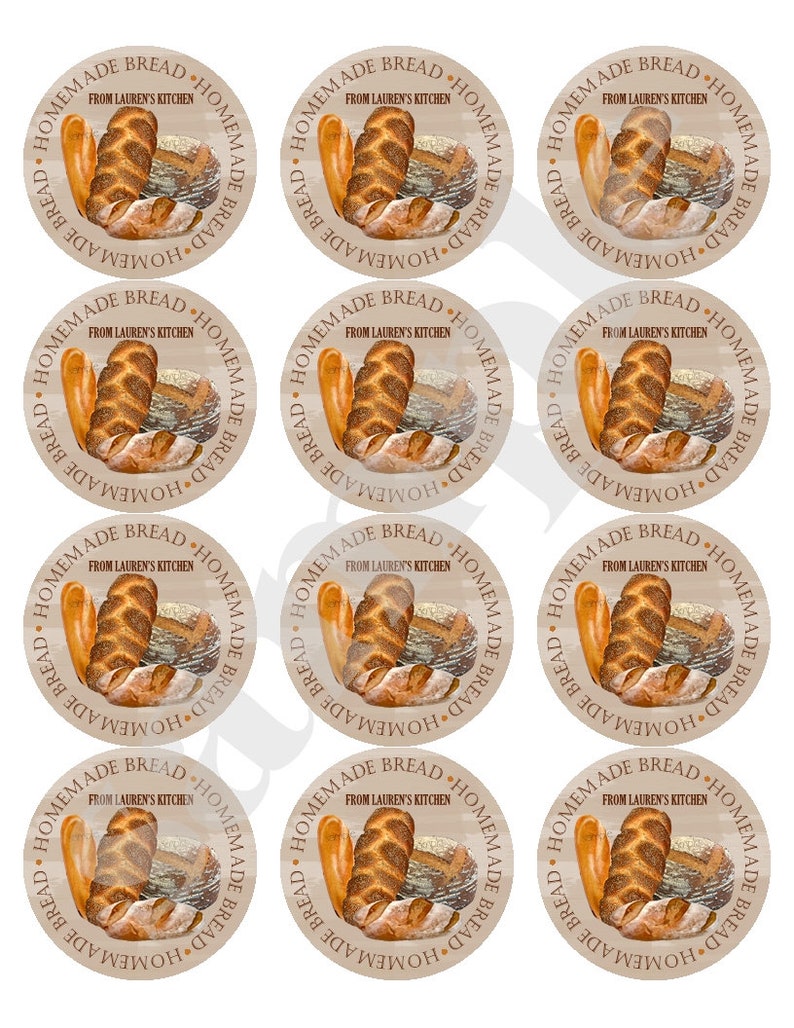 Personalized Bread Stickers Homemade Bread Labels Sourdough - Etsy