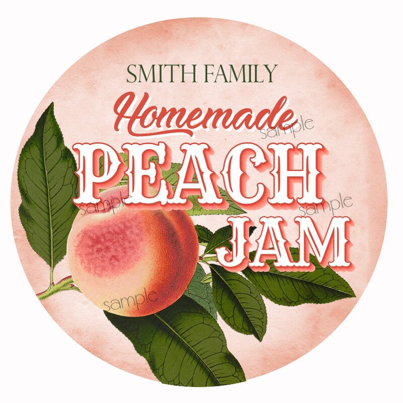 Peach Labels - Etsy