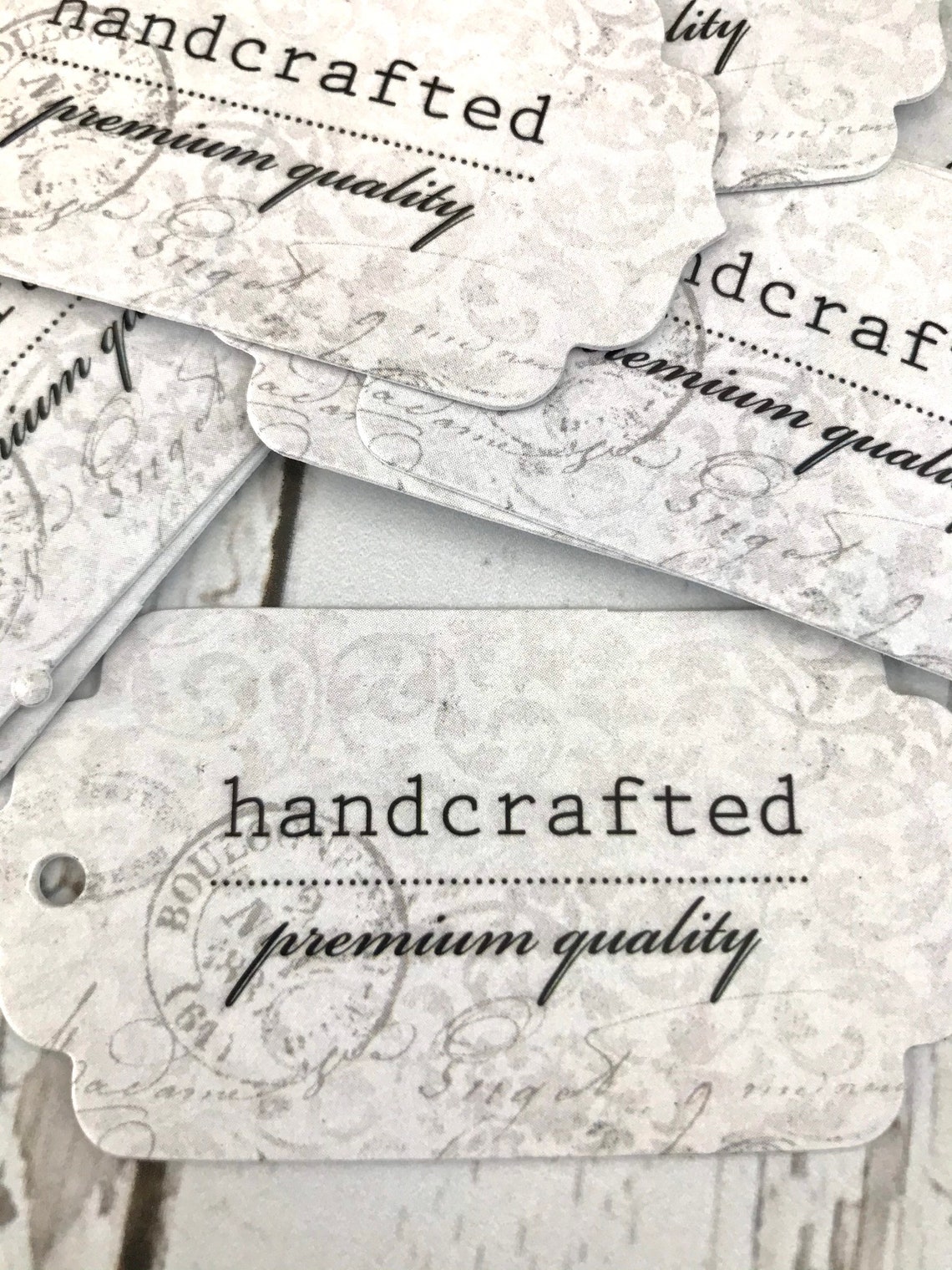 Shabby French Gift Tags Thank You Tags Handmade With Love - Etsy