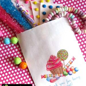Personalized Candy Bags, Wonderland Sweet Shop, Candy Favor Bags, Candy ...