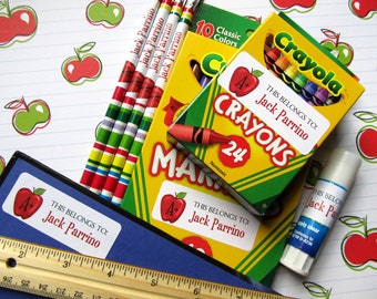 Printable Back to School Stickers DIY Labelsapplie | Etsy