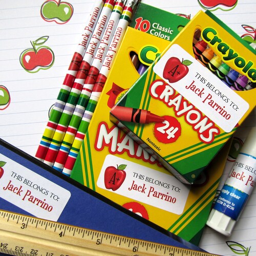 Printable Back to School Stickers DIY Labels Pencil Labels - Etsy