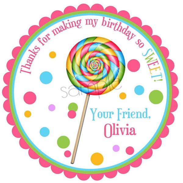 Lollipop Stickers - Etsy