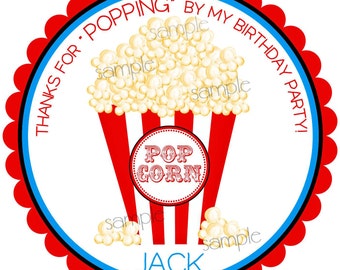 Popcorn Bar Labels - Etsy