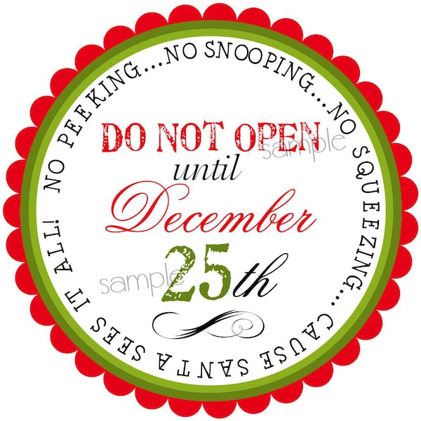 Do Not Open Till Christmas - Etsy