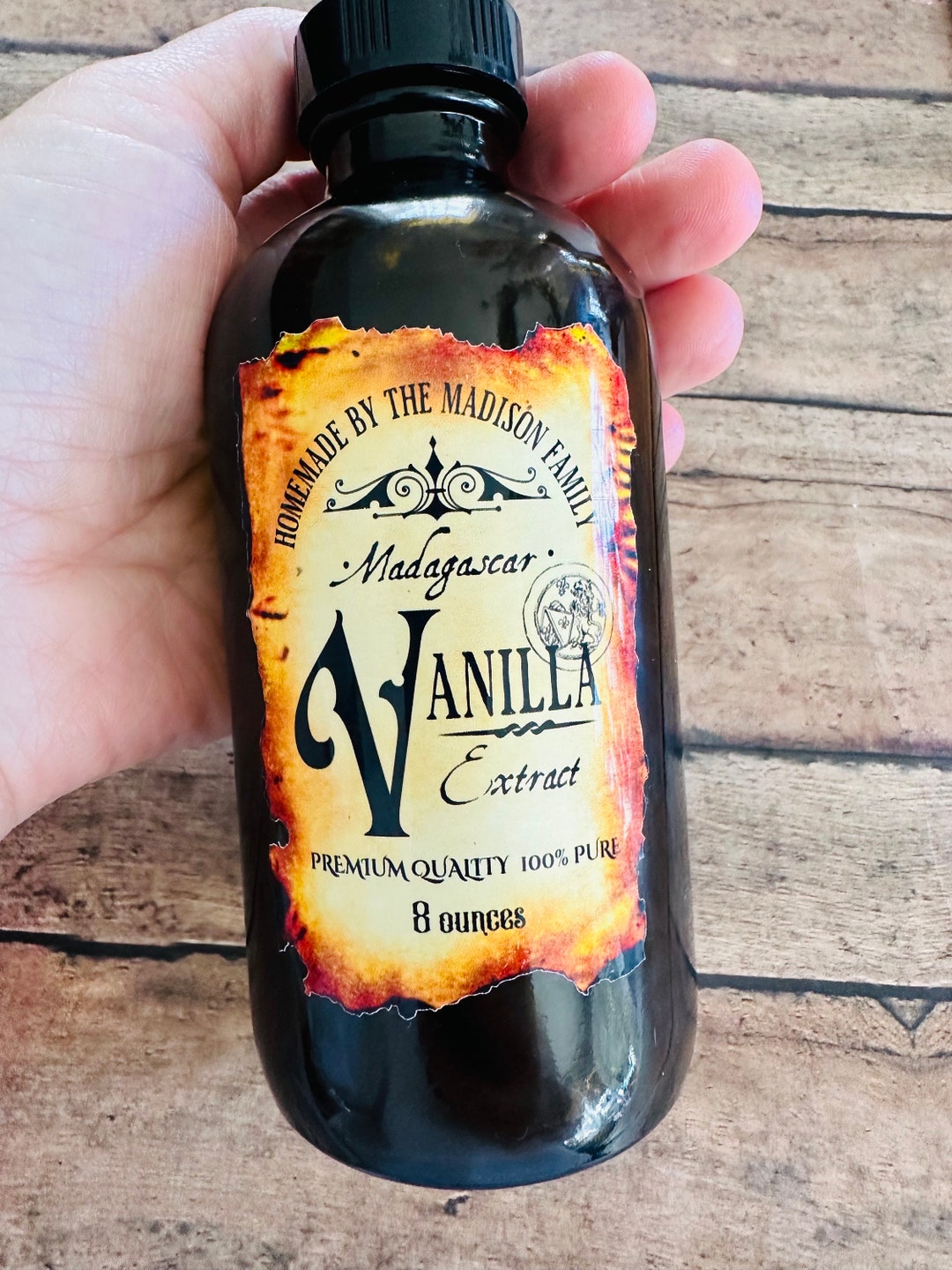 Waterproof Vanilla Extract Labels, Homemade Vanilla Extract Labels ...