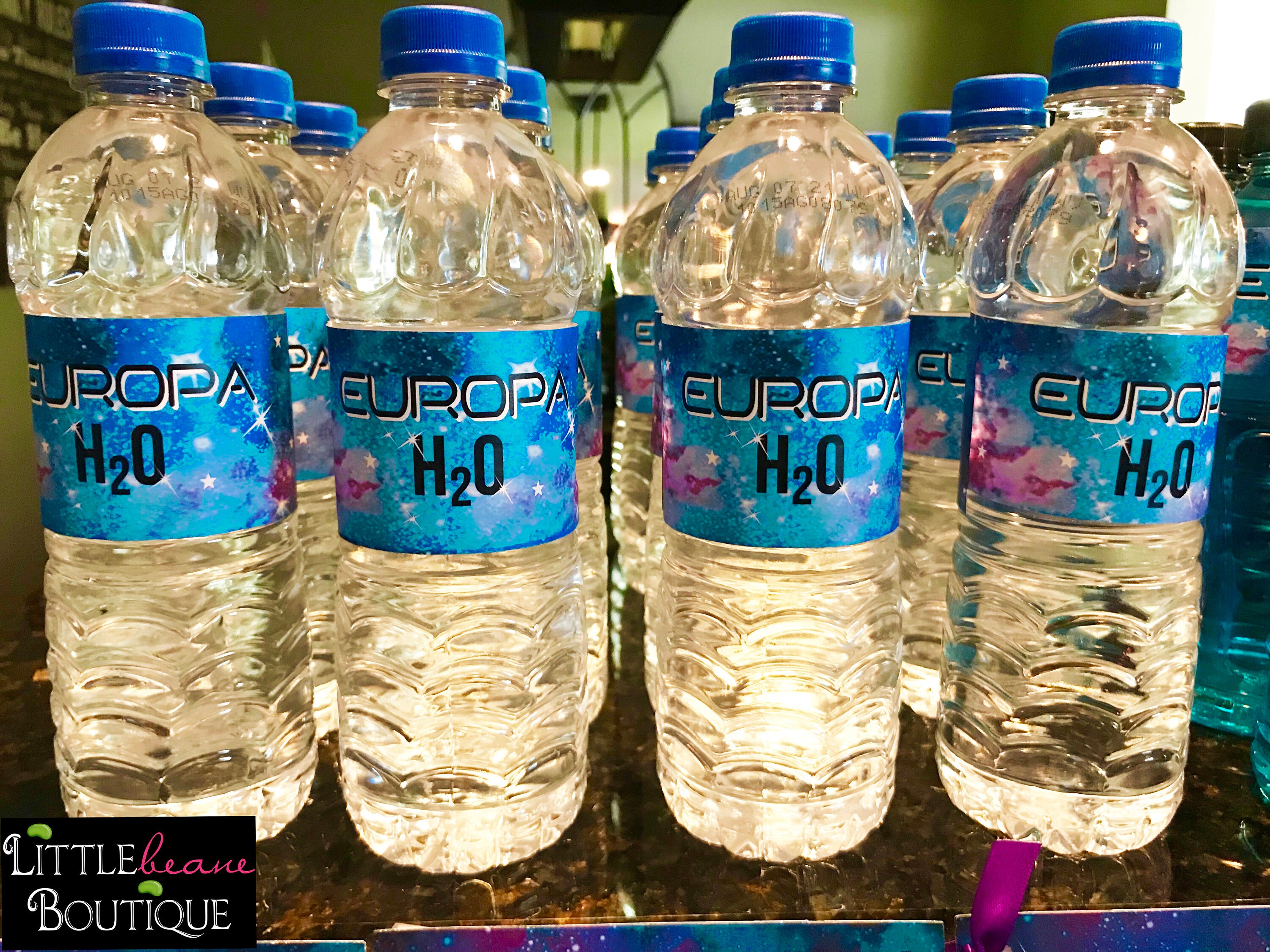 Galaxy Birthday Party Galaxy Water Bottle Labels Galaxy | Etsy