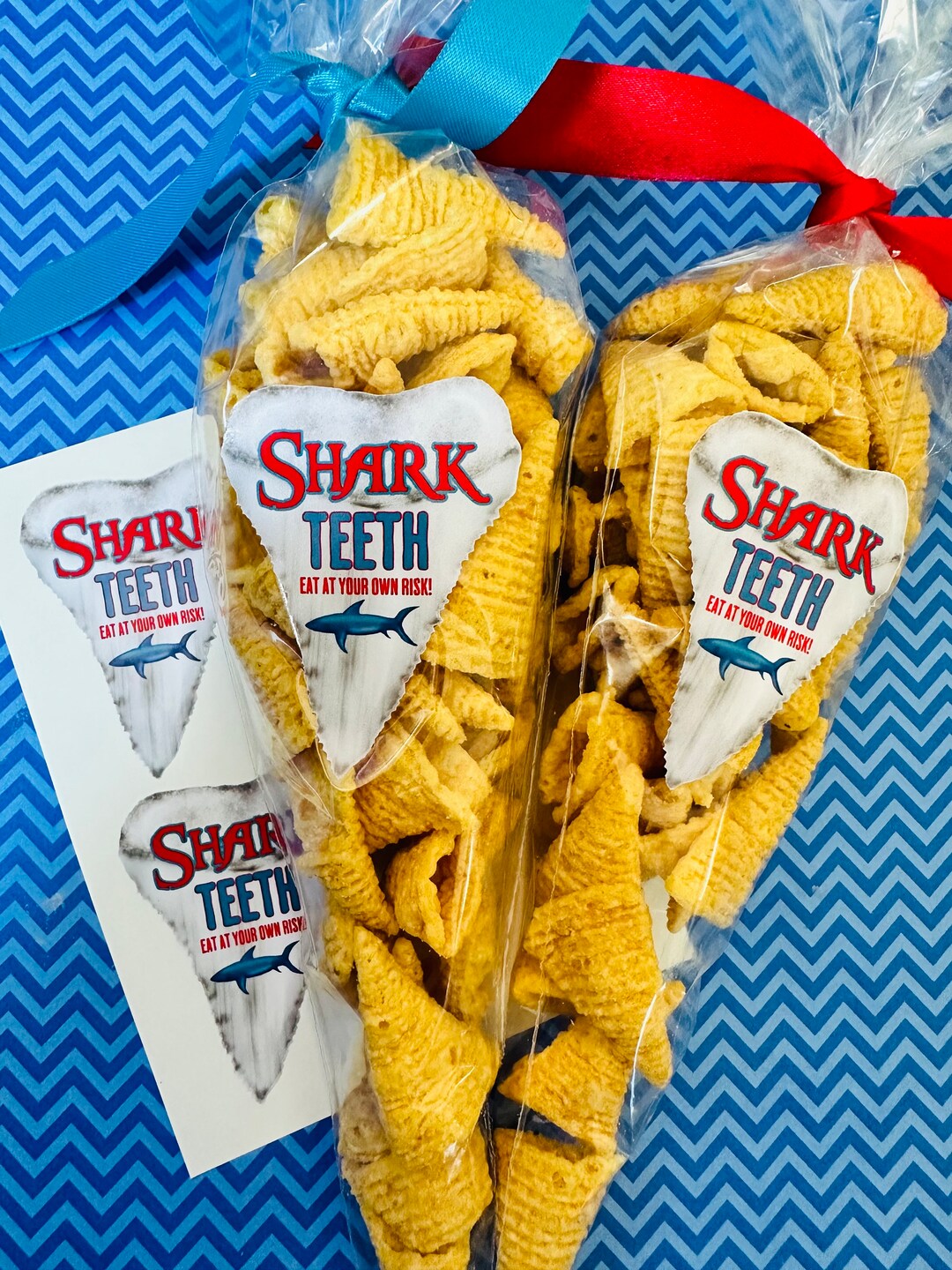 Shark Bait Stickers, Shark Teeth Stickers, Shark Party Labels, Shark ...