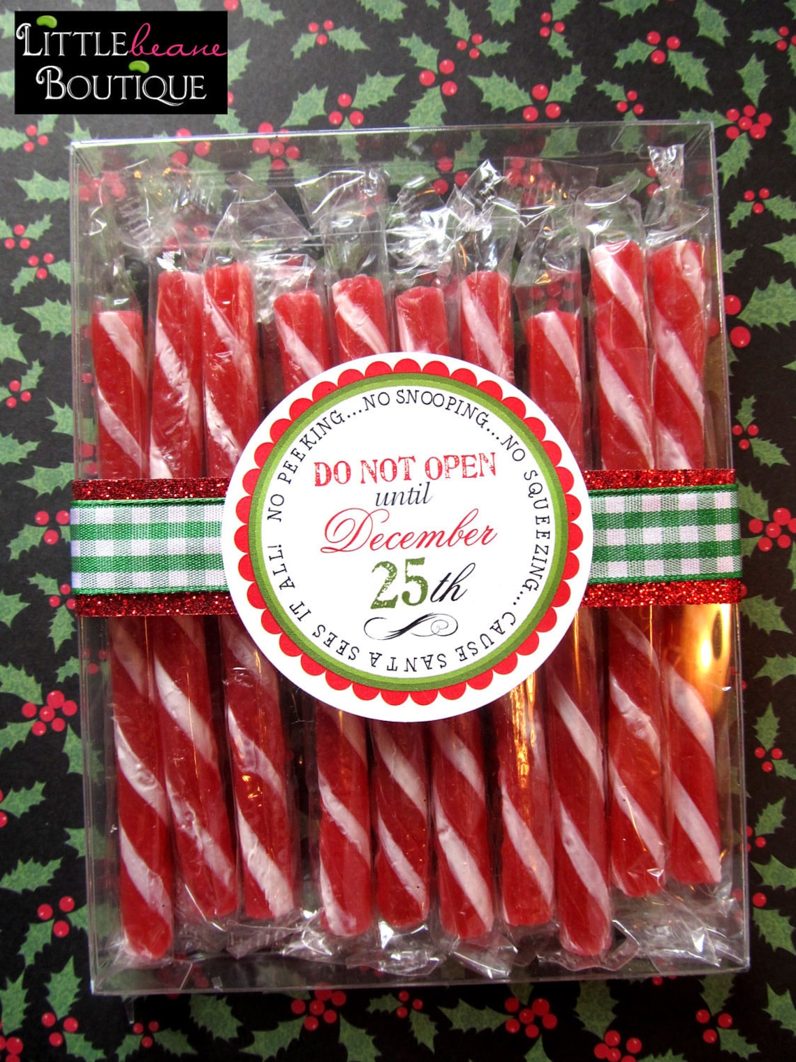 Christmas Stickers Christmas Sweets Stripe Sweet Stripes - Etsy
