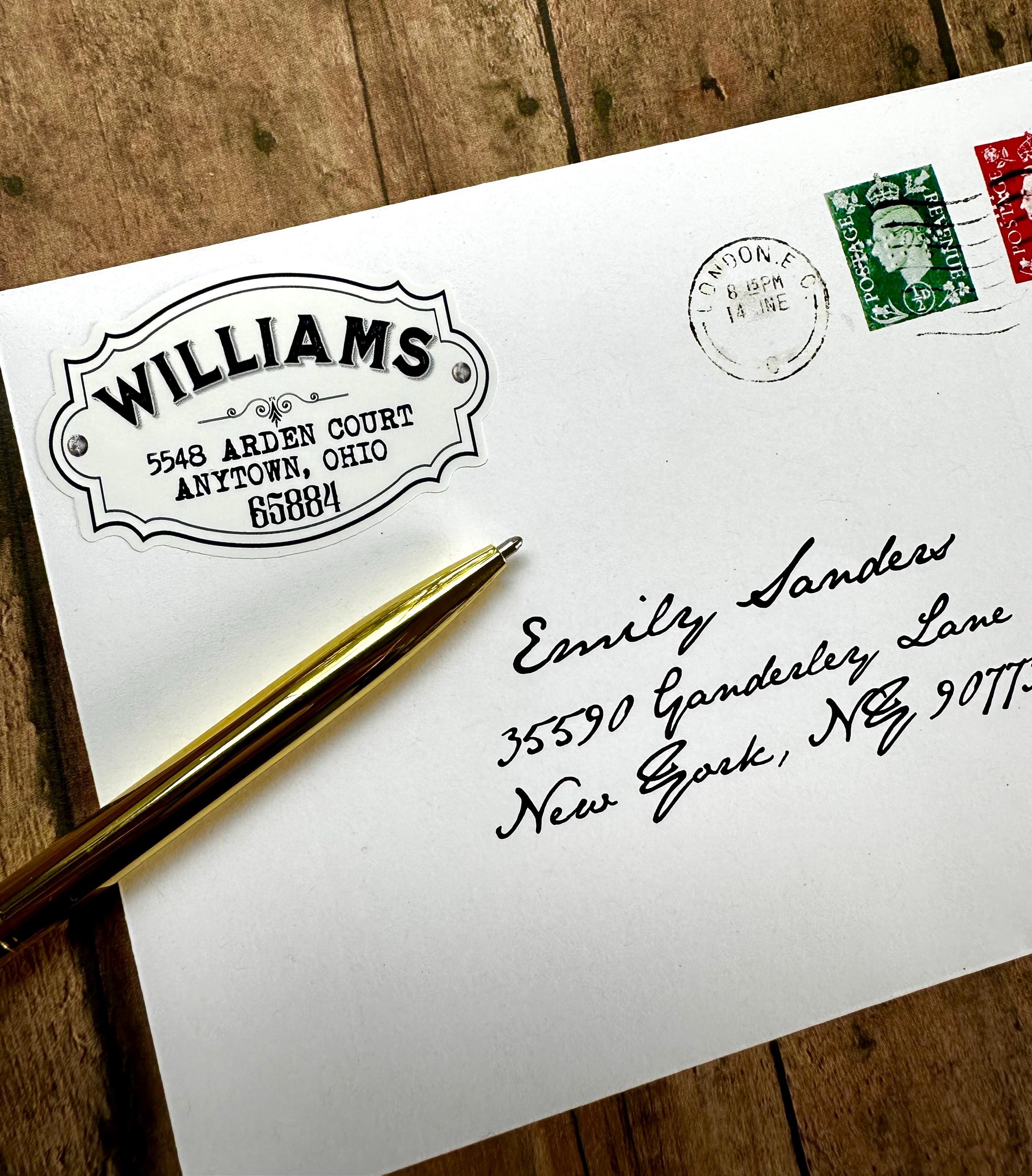 Classic Simple Return Address Labels, Retro Sign Post, Retro Style ...