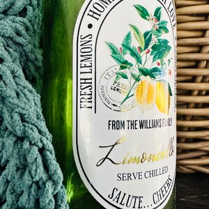 Waterproof Limoncello Stickers, GOLD Homemade Limoncello Labels ...