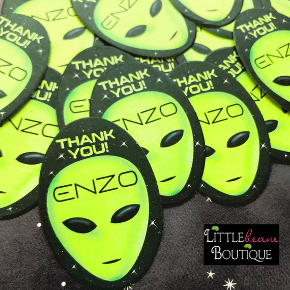 Alien Stickers, Alien Birthday Party, Galaxy party, Outerspace stickers ...