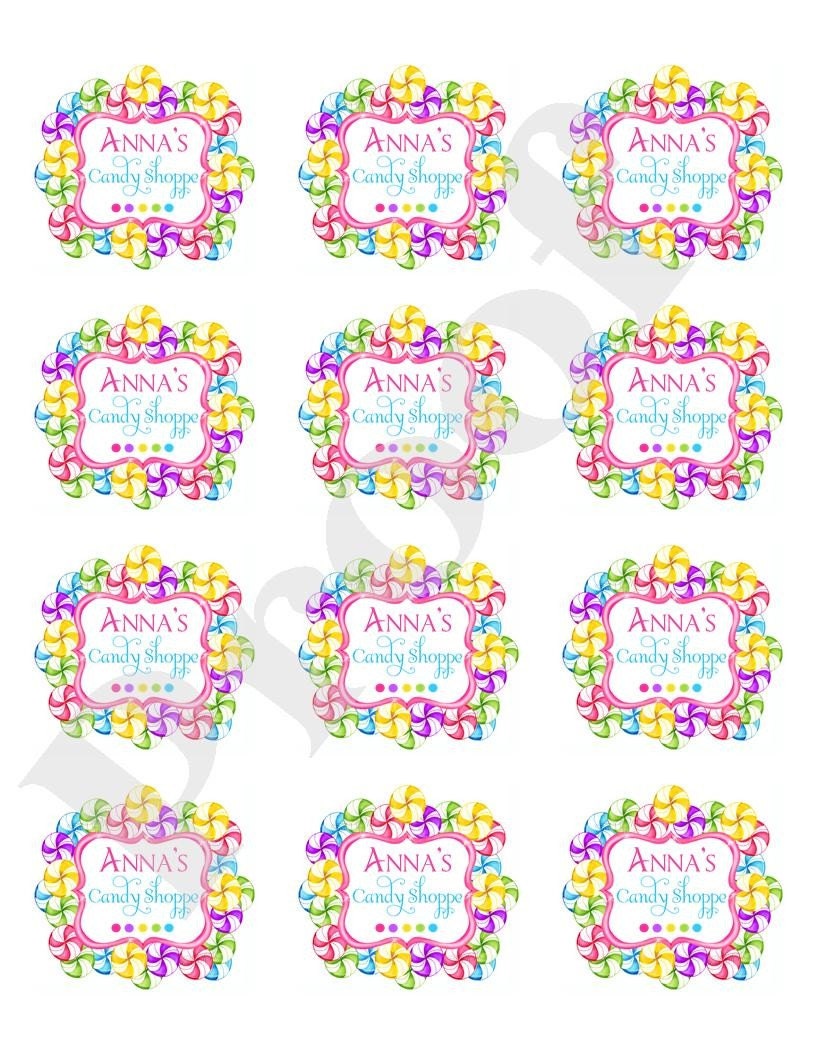 Candy Stickers, Candy Birthday Party, Candy Shoppe Swirl, Rainbow Candy ...