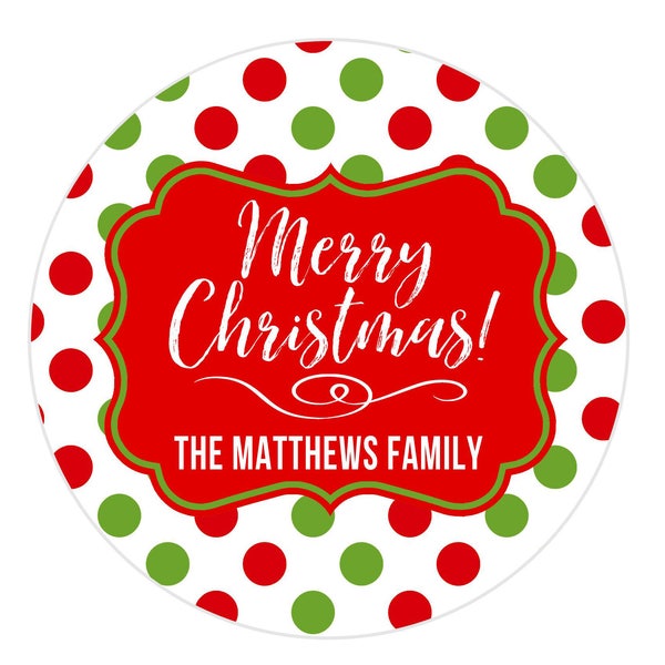 Polka Dot Labels - Etsy