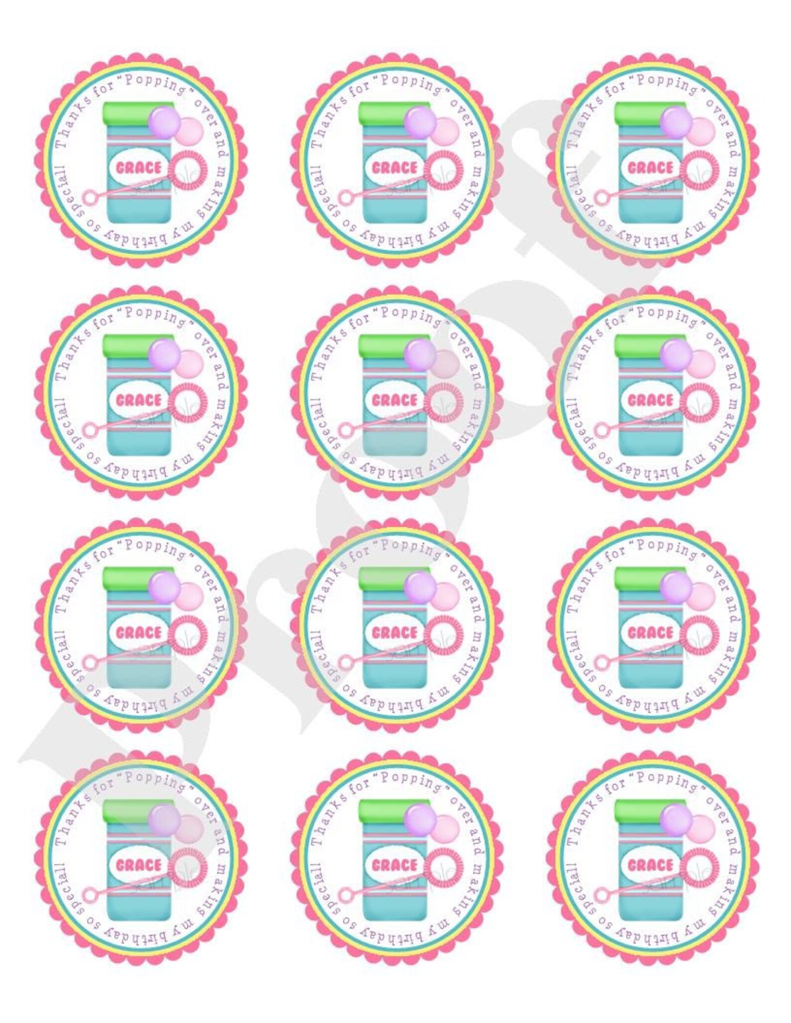 Bubble Stickers, Blowing Bubbles, Birthday Party, Summer, Fun, Pool ...