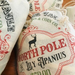 Personalized Christmas Money Holder, Christmas Money Bag, Small ...