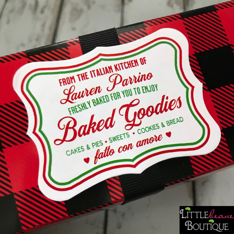 Italian Kitchen Stickers Italian Baking Labels - Etsy