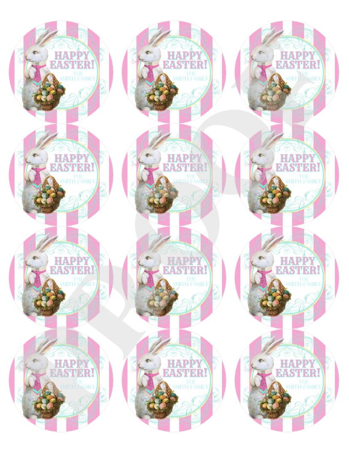Boys Easter Stickers, Easter Bunny Stickers, Easter Labels, Gift ...