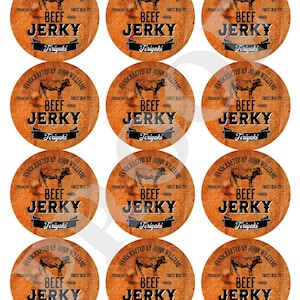 Homemade Beef Jerky Labels, Handcrafted Jerky Labels, Personalized ...