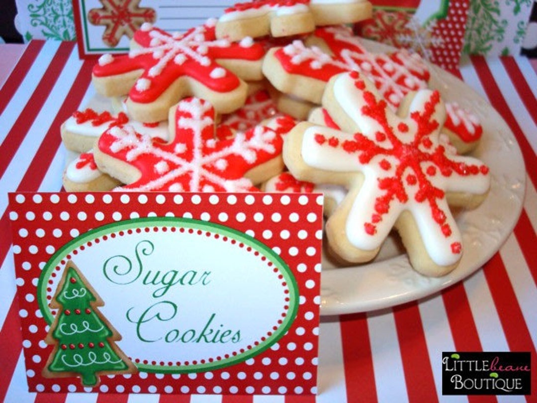 Printable Christmas Cookie Collection Christmas Stickers - Etsy