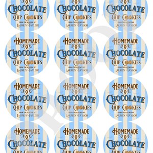 Personalized Chocolate Chip Cookie Labels, Chocolate Chip Cookie ...