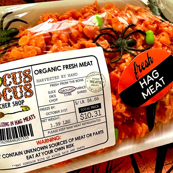 Fake Meat Label - Etsy