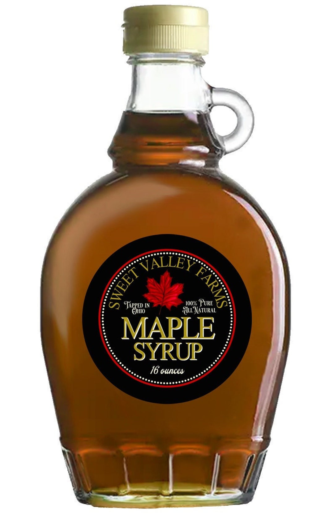 Custom Maple Syrup Labels, Customized Labels, Syrup Stickers, Maple ...