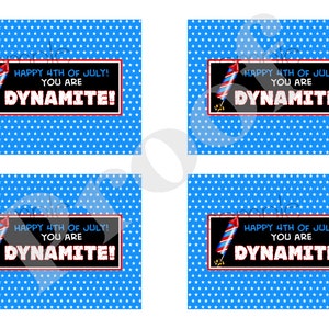 Printable July 4th Candy Wrappers DIY Candy wrappers 4th of | Etsy