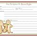 Personalized Recipe Cards, Gingerbread Cookies, Gingerbread Man ...