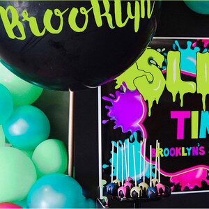Printable Slime Poster DIY 24 X 36 Size Backdrop Sign Slime - Etsy