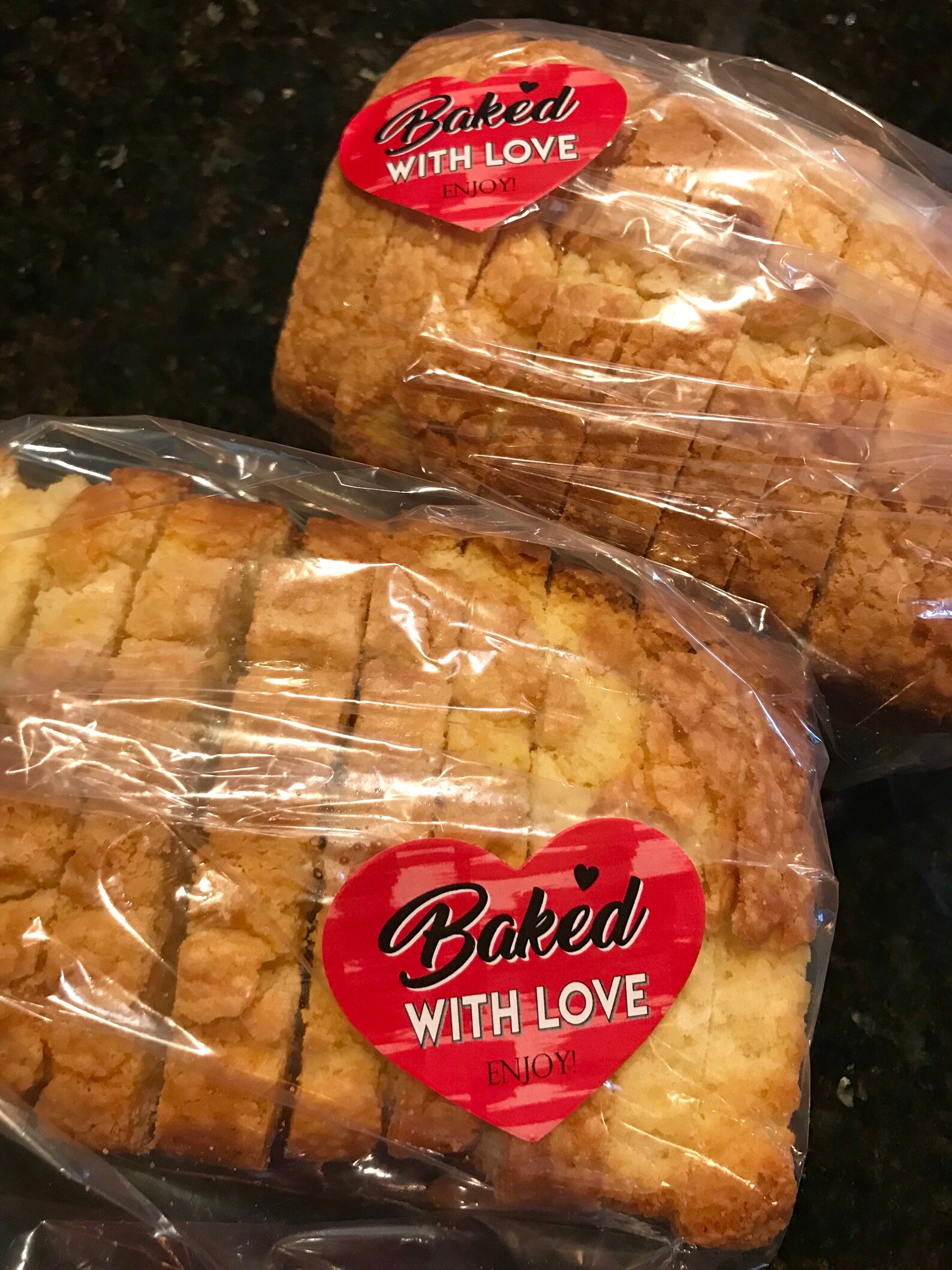 Bread Labels Baking Labels Baked With Love Stickers Heart - Etsy