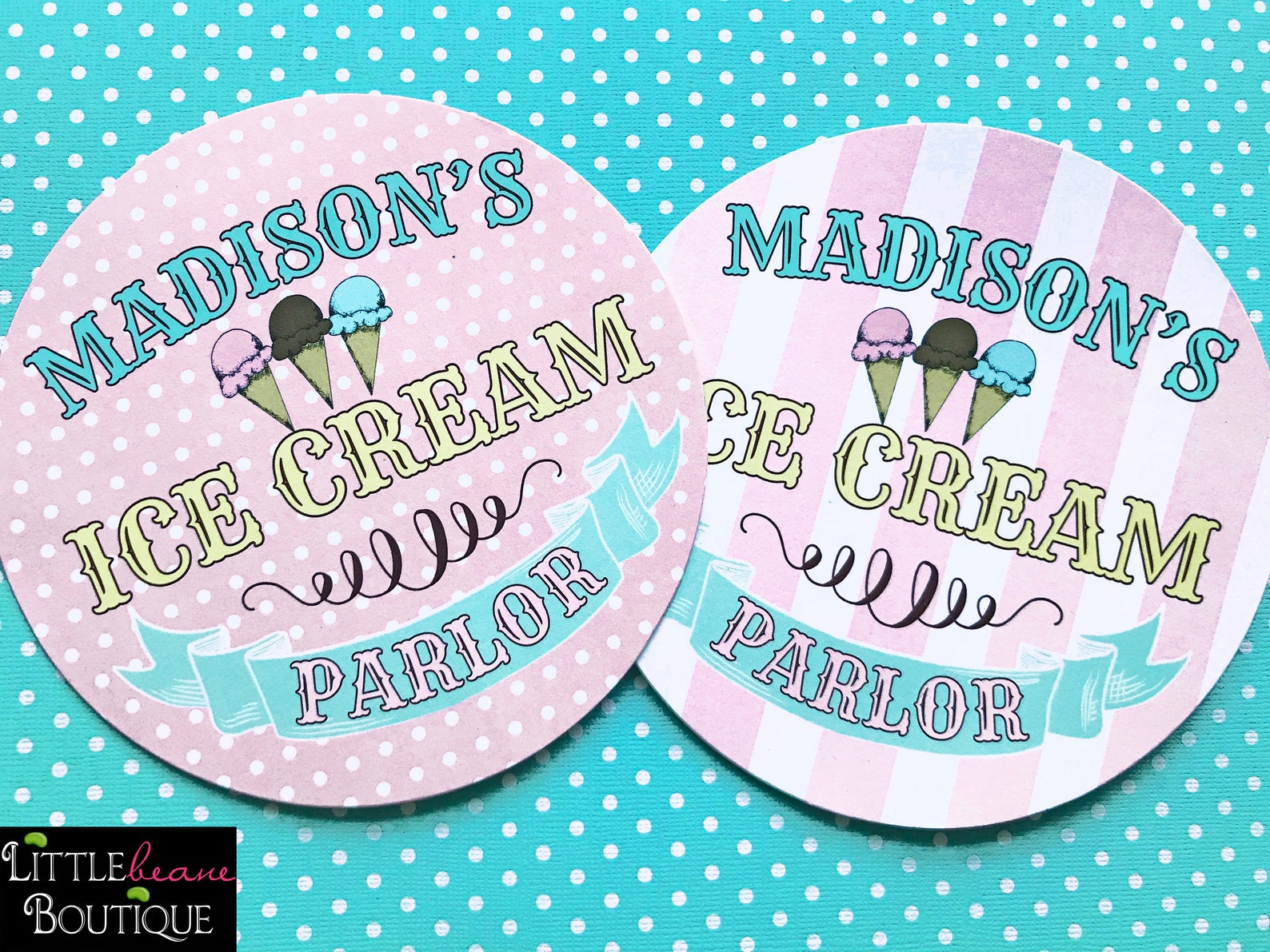 Ice Cream Stickers Ice Cream Party Ice Cream Shoppe Ice | Etsy