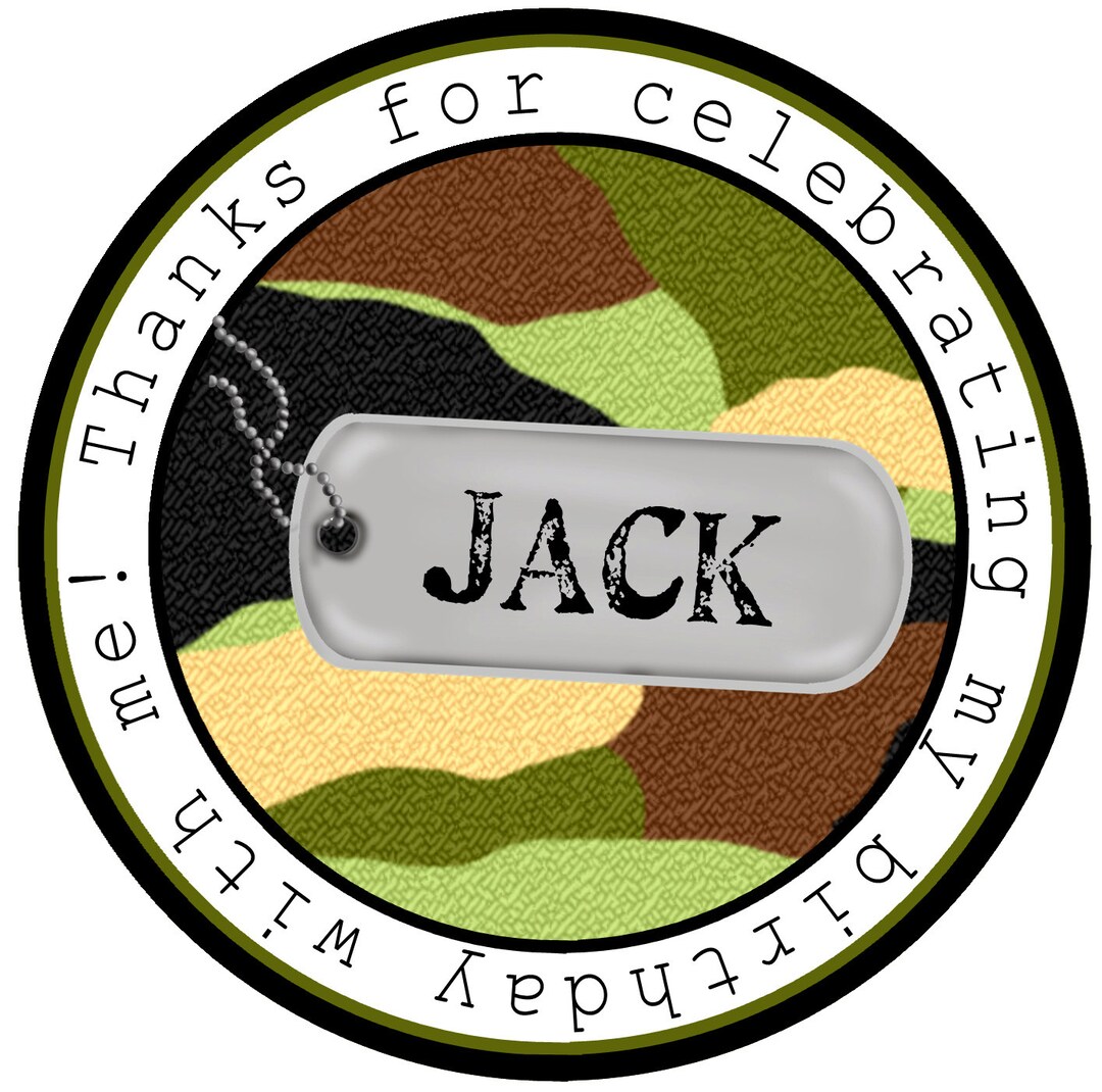 Camo Stickers, Army Stickers, Military Stickers, Army Birthday Party ...