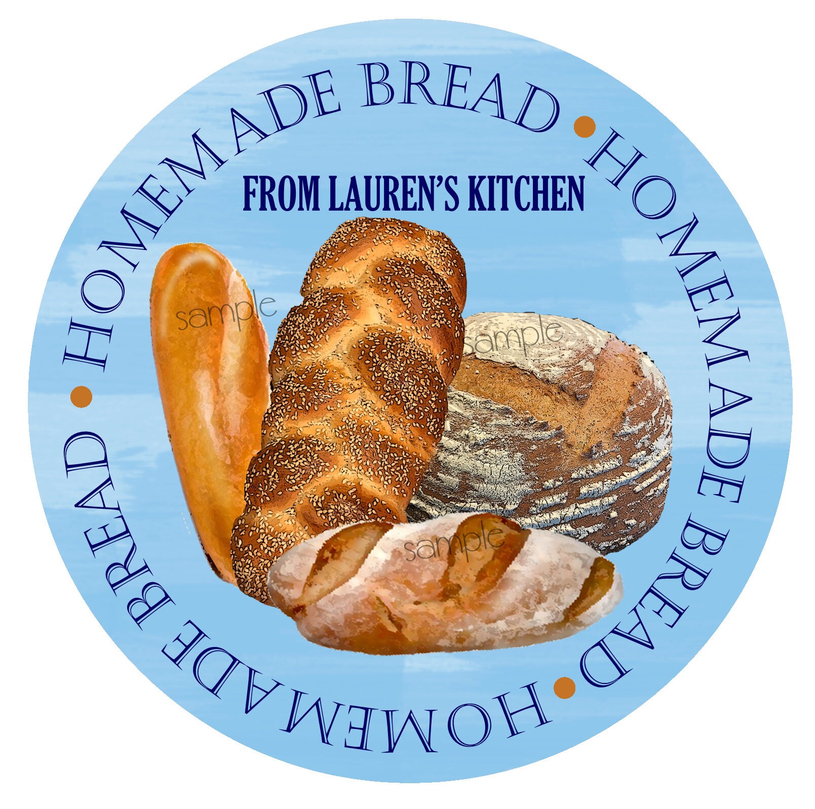 Personalized Bread Stickers Homemade Bread Labels Sourdough | Etsy