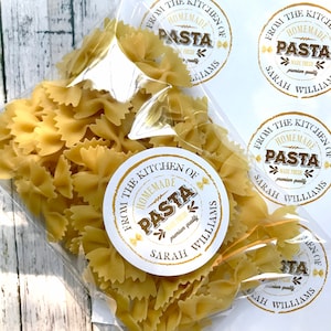 Homemade Pasta Labels, Italian Pasta, Fresh Pasta Labels, Pasta Noodle ...