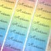 School Supplies Labels, Back to School Labels, Rainbow Name Labels ...