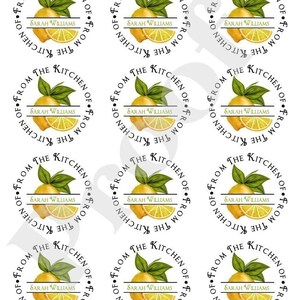 Lemon Stickers, Lemon Baking Labels, Sweet Lemons, Personalized ...