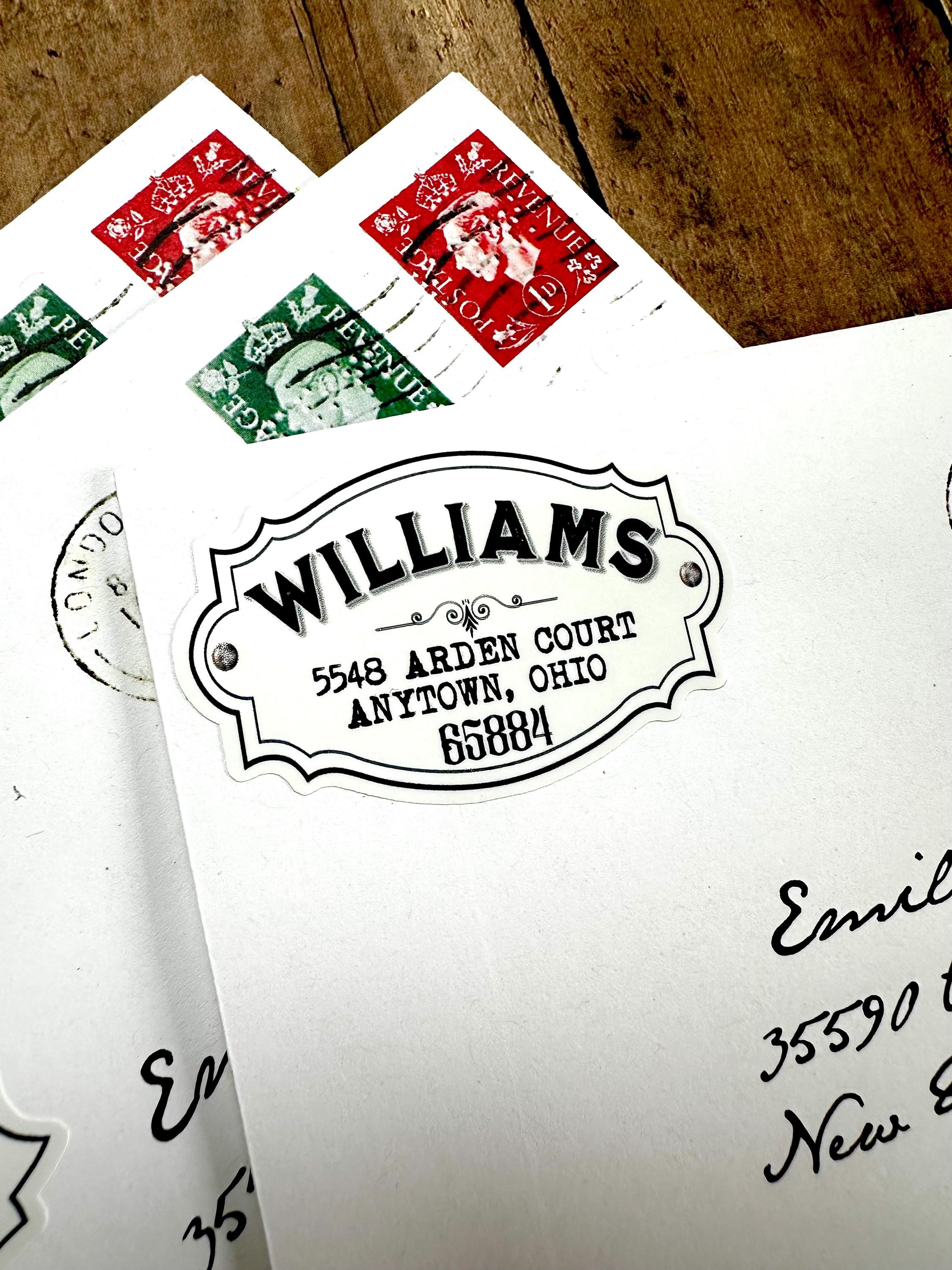 Classic Simple Return Address Labels, Retro Sign Post, Retro Style ...