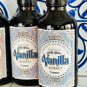 Waterproof Vanilla Extract Labels, Personalized Vanilla Extract ...