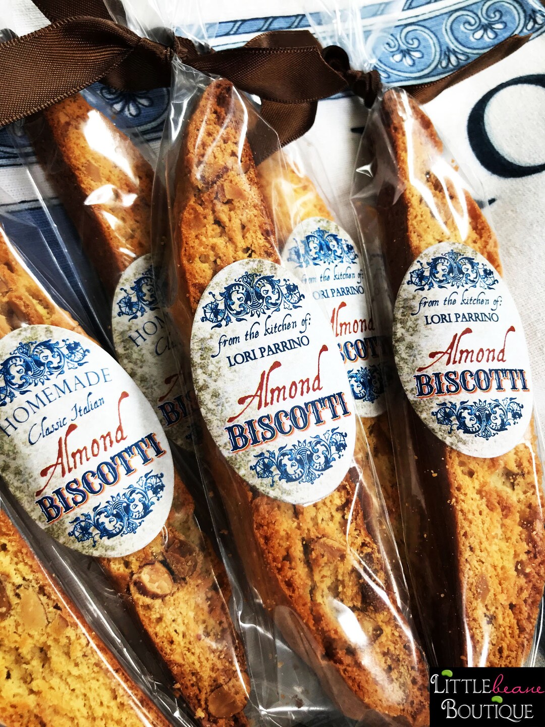 Italian Biscotti Labels, Homemade Biscotti Stickers, Italian Cookie ...