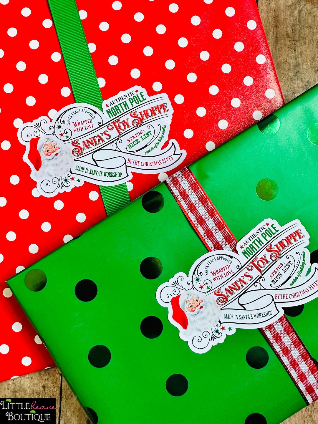 Christmas Special Delivery Stickers, Santa Labels, Santas Toy Shoppe ...