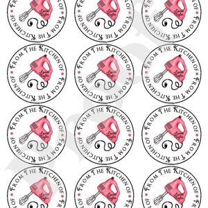 Personalized Stickers, Hand Mixer, Baking Stickers, Cooking, Kitchen ...